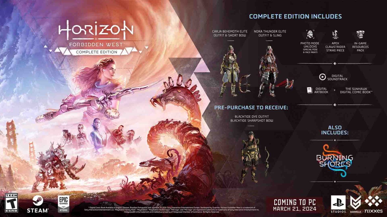 PC版『Horizon Forbidden West Complete Edition』が2024年3月22日に発売 | GAME NEWS ROOM